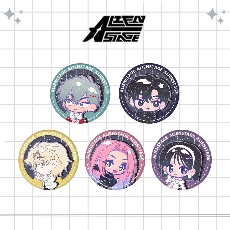 Jual GLITTERY PIN ALIEN STAGE ALNST | ALIENSTAGE | BUTTON PIN | BADGE ...