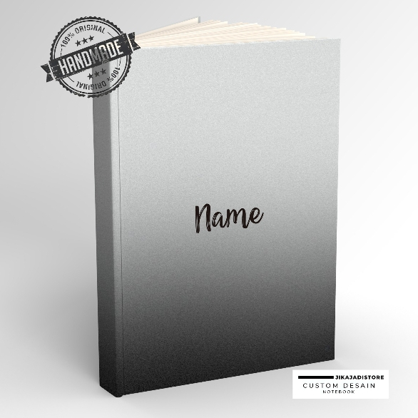 Jual Notebook Custome NAMA HardCover ukuran A5/ jurnal diary Custome ...