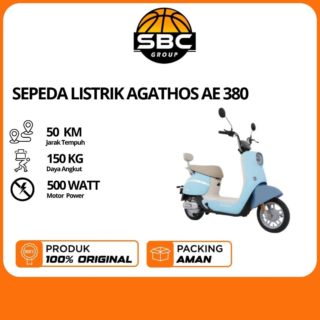 Jual SEPEDA LISTRIK AGATHOS AE 380 | Shopee Indonesia