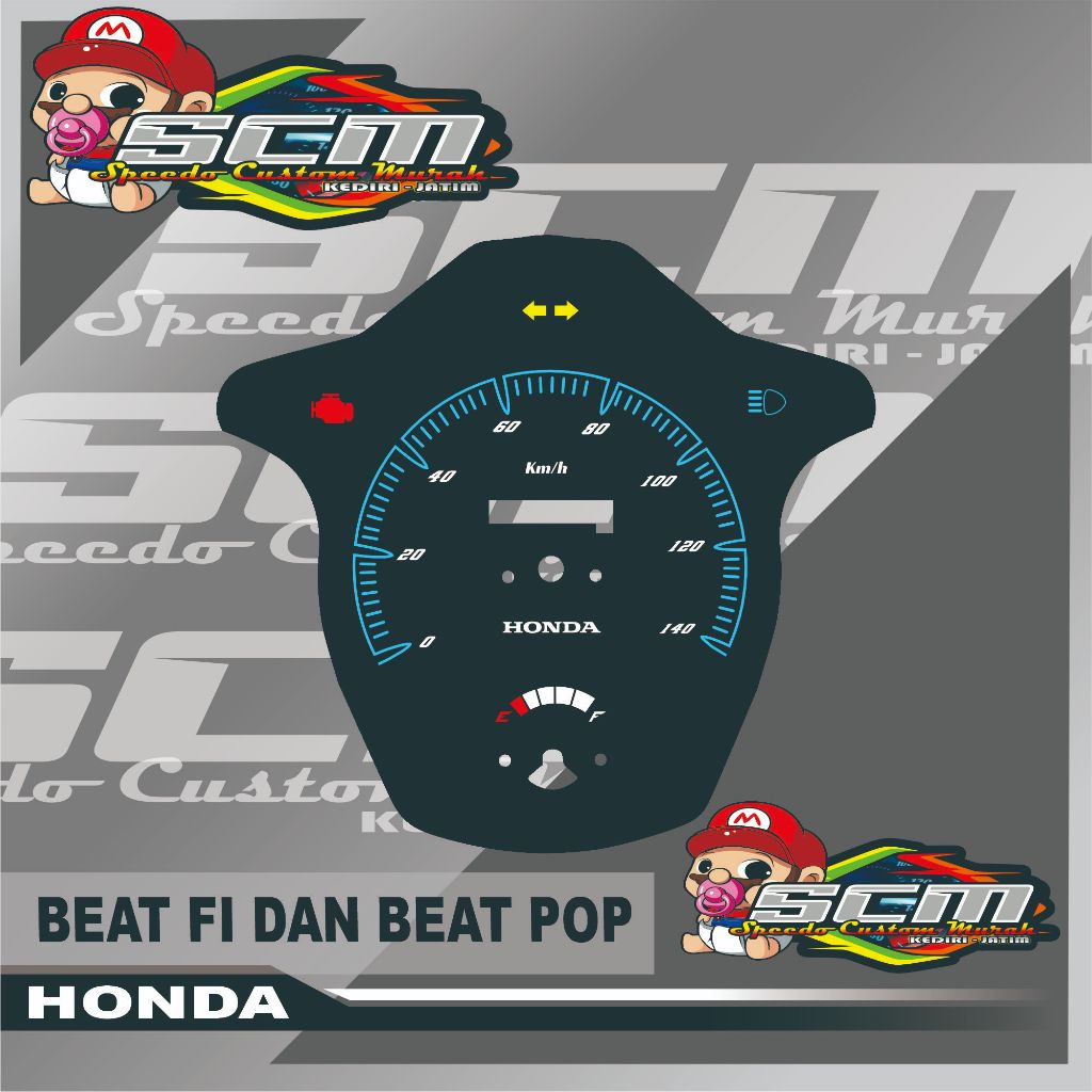 Jual PAPAN SPEEDOMETER CUSTOM HONDA BEAT FI | Shopee Indonesia