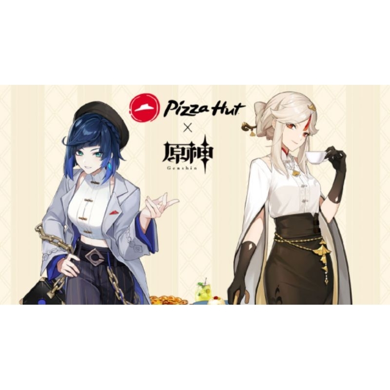 Jual Genshin Impact x Pizza Hut Yelan Ningguang Merchandise Official ...
