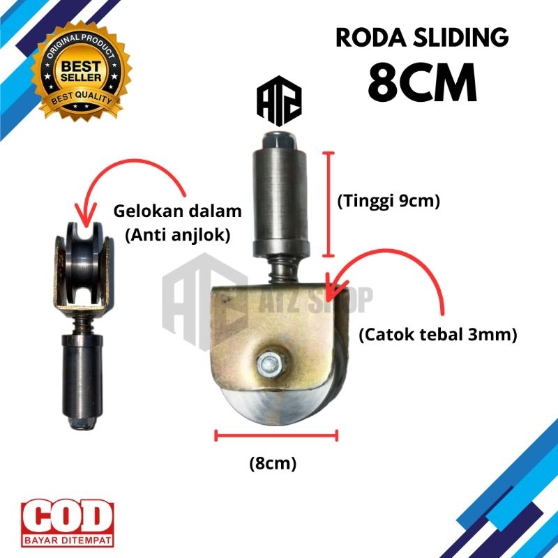 Jual RODA PAGAR SLIDING BESI SUPER 8 CM - SOLUSI PAGAR RUMAH SLIDING ...