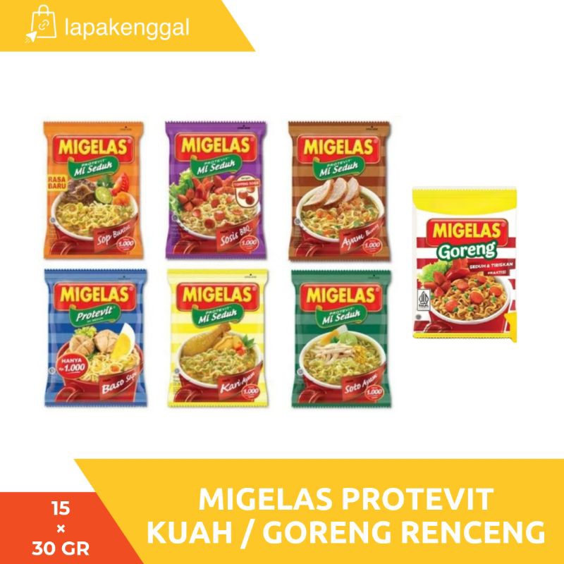 Jual MiGelas Protevit 30gr RENCENG (@15pcs) | Shopee Indonesia