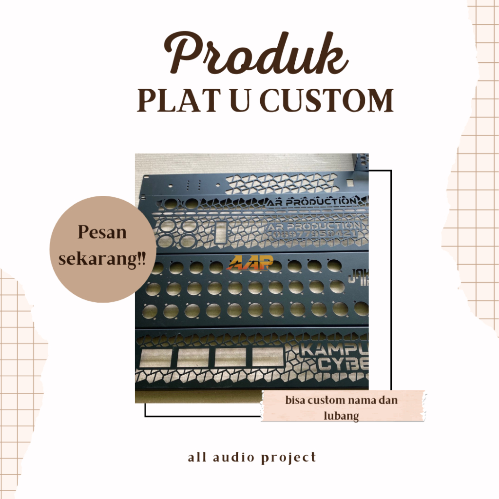 Jual Plat custom lubang | Shopee Indonesia