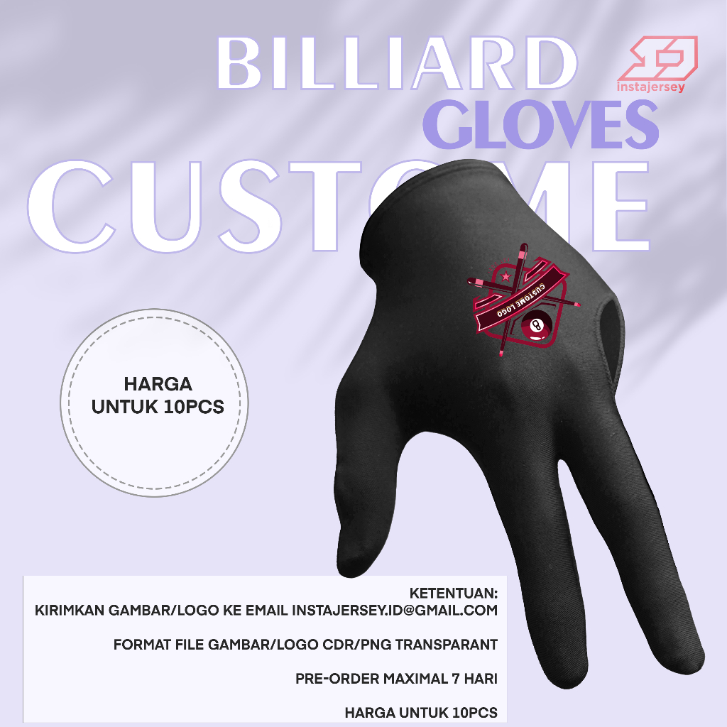 Jual Sarung Tangan Glove Billiard Billyard Biliard Bilyard Custome ...