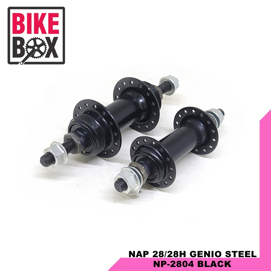 Jual GENIO NAP / HUB SEPEDA DEPAN & BELAKANG BESI NP-2804 LUBANG 28 ...
