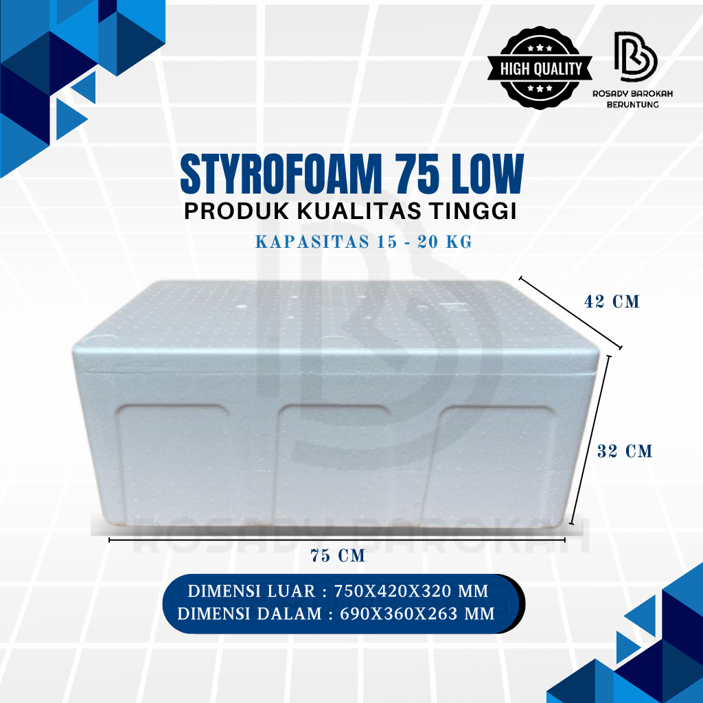 Jual Styrofoam Box / Sterofoam Gabus / Box Sterofoam / Box ikan / kotak ...