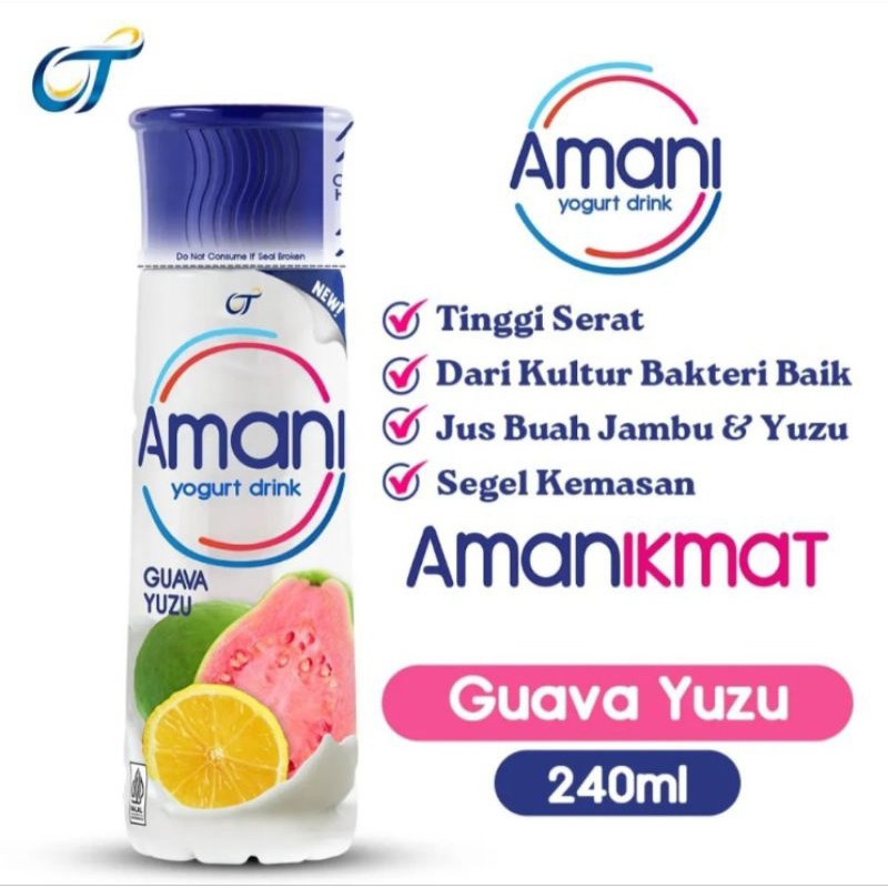 Jual Amani Minuman Yogurt Guava Yuzu 240 ml | Shopee Indonesia