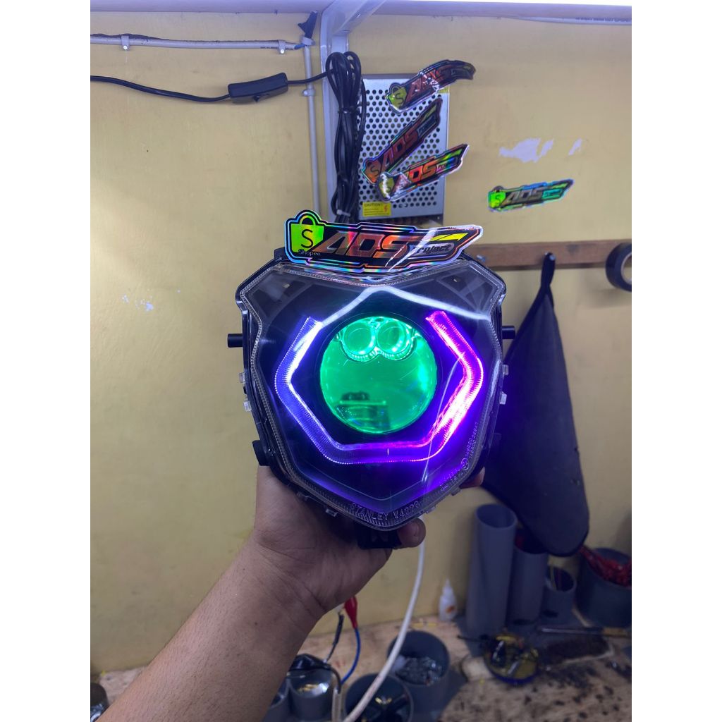 Jual Lampu Biled AES Turbo CRF/KLX/WR155 (shroud RGB Taichi ) | Shopee ...
