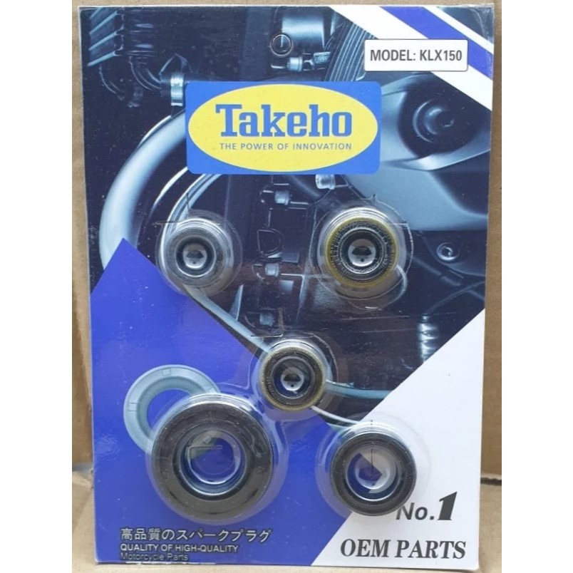 Jual TAKEHO OIL SEAL KOMPLIT MOTOR KLX 150 (5PCS/SET) | Shopee Indonesia