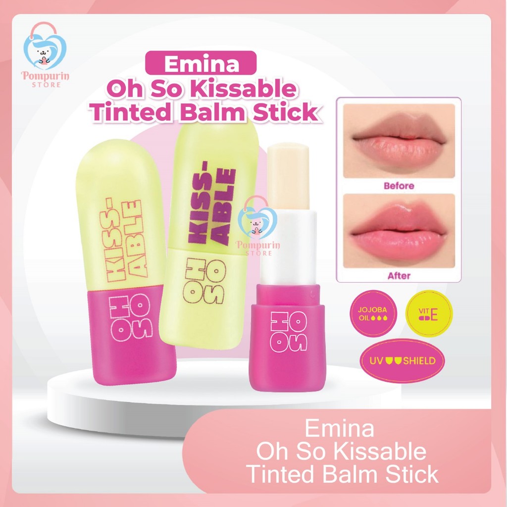 Jual Emina Oh So Kissable Tinted Balm Stick - Lip Balm | Shopee Indonesia