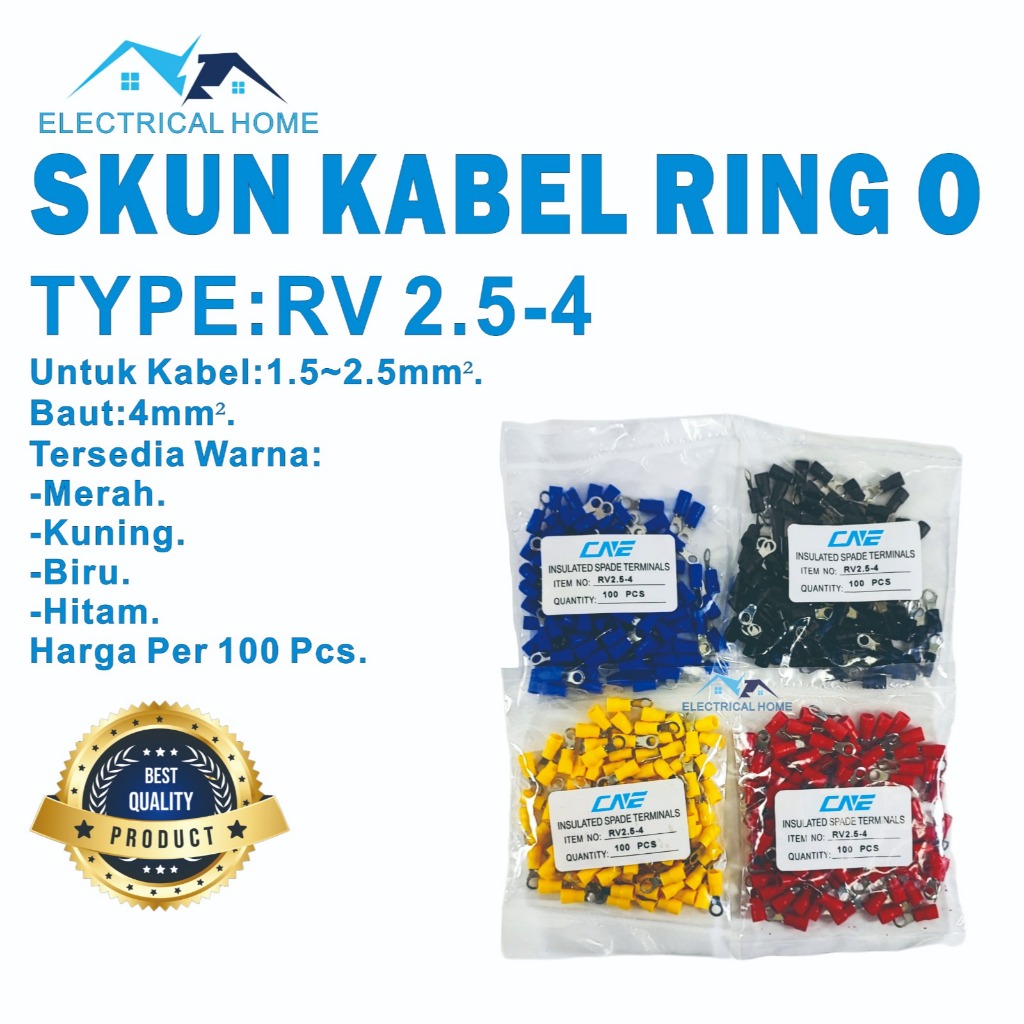 Jual SKUN KABEL WARNA RING O RV2.5-4 | Shopee Indonesia