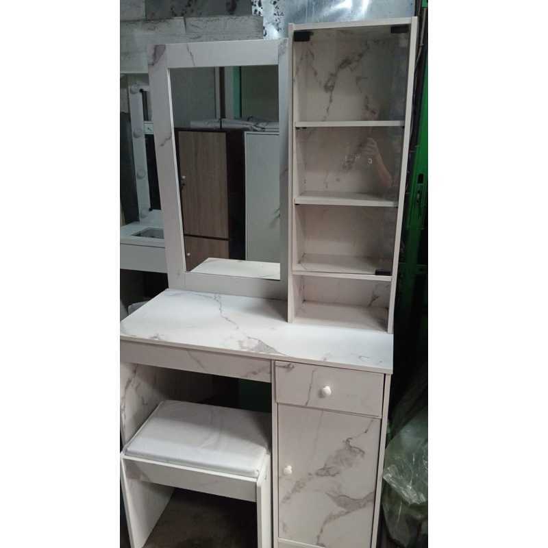 Jual Meja Rias Marbel Pintu kaca / Meja Rias Minimalis | Shopee Indonesia