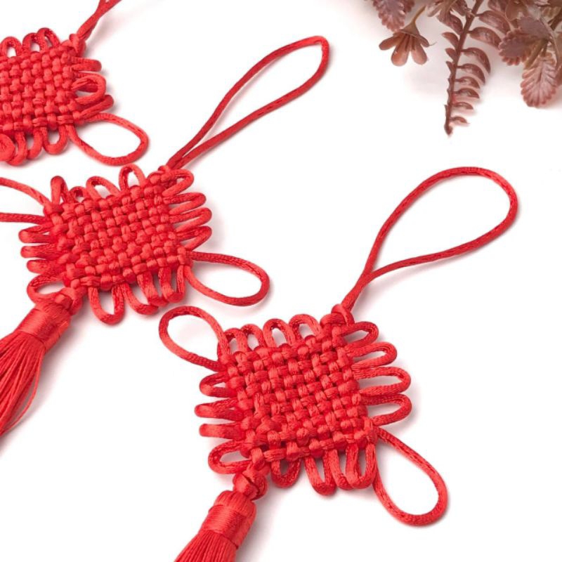 Jual TASSEL RUMBAI JUMBO/TASSEL HAMPERS ANYAM MERAH/ ACCESORIES IMLEK ...