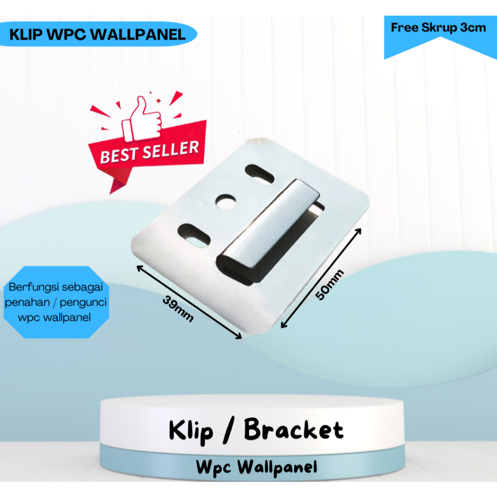 Jual Klip Wallpanel WPC Breket / Bracket / Clip Wallpanel | Shopee ...