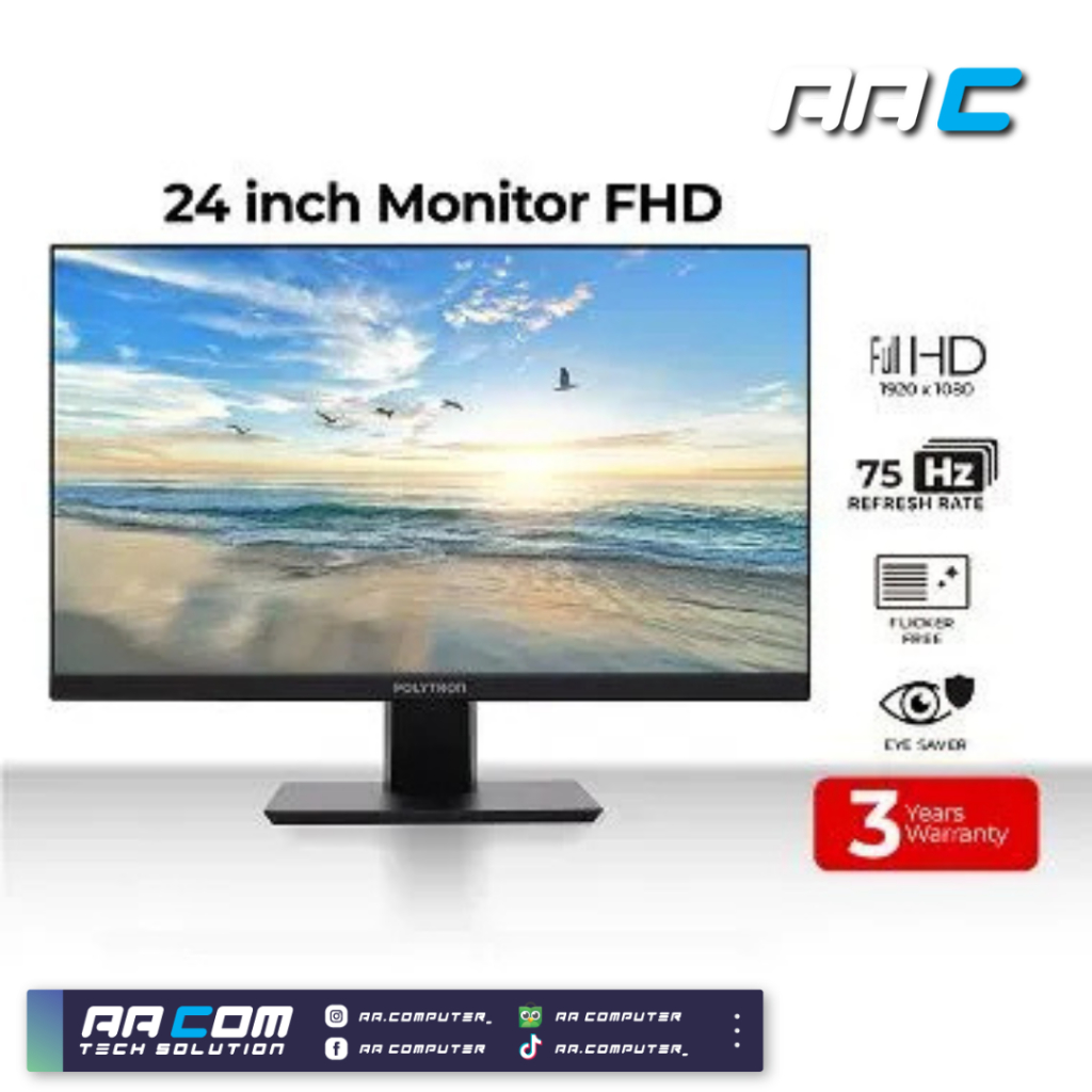 Jual Monitor LED EYOTA 24 inch with port VGA & HDMI | Shopee Indonesia
