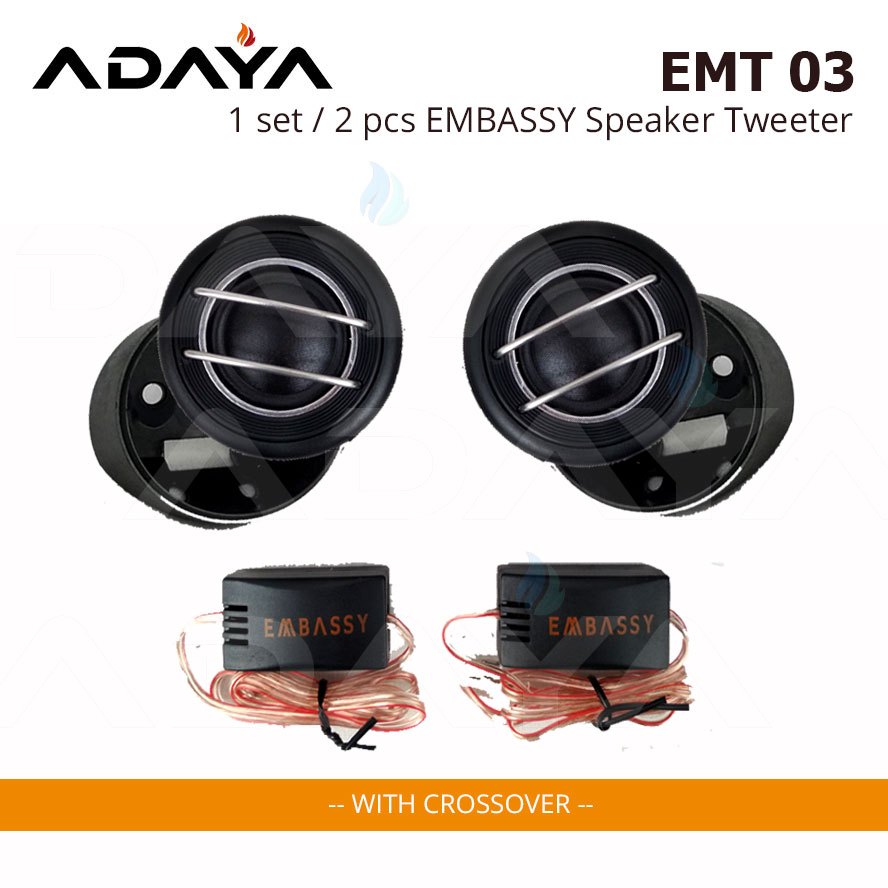 Jual Speaker Tweeter Mobil Premium dengan Crossover Embassy EMT 03 ...