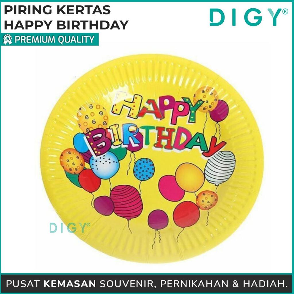 Jual Piring Kertas Ulang Tahun / Paper Plate / Piring Birthday Motif ...