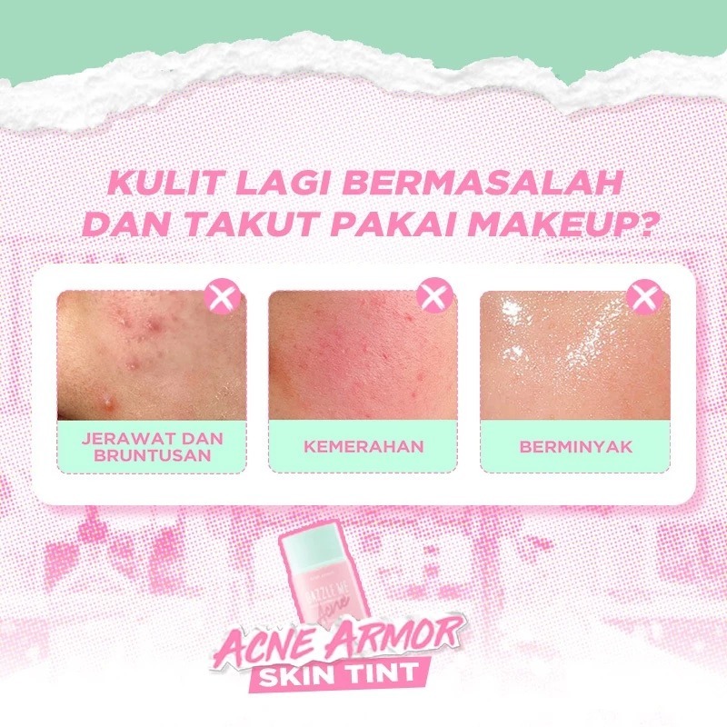 Jual DAZZLE ME Acne Armor Cover & Correct Skin Tint Beauty Liquid ...