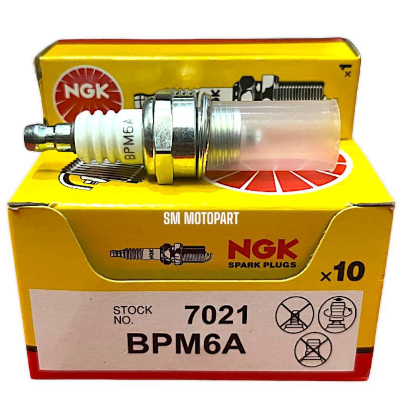 Jual BUSI NGK BPM6A MESIN POTONG RUMPUT 2T MOTOR MINI MESIN PERAHU ...