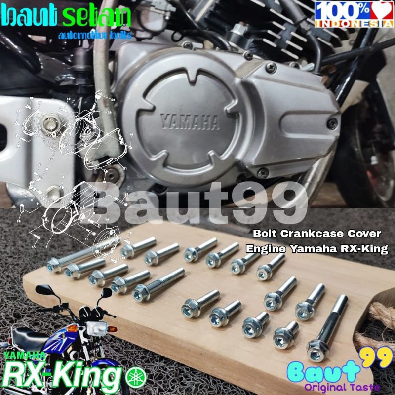 Jual Baut dua kunci Set Blok Mesin Kanan Dan Kiri Yamaha RX - King | Shopee Indonesia