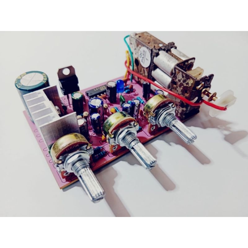 Jual Radio tuner fm plus mini amplifier, IC TDA 2003,lengkap dengan ...