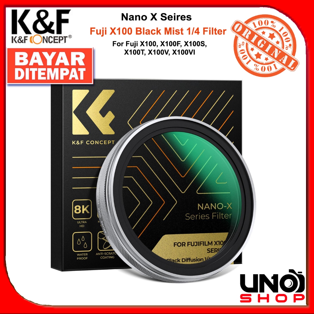 Jual K&F Concept Filter Lensa Black Mist 1/4 for Fujifilm X100, X100F ...