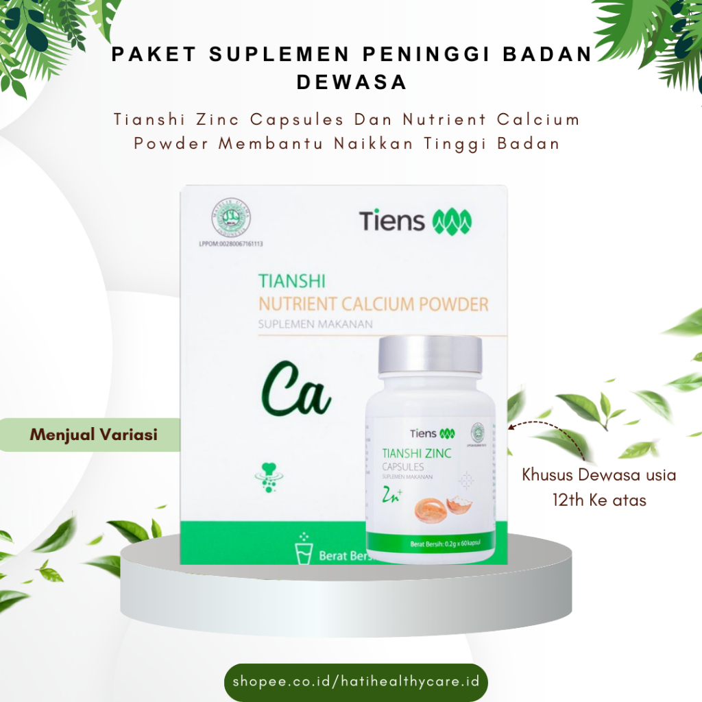 Jual NO. 1 DI SHOPEE Paket Peninggi Badan Tiens Susu Kalsium Tiens ...