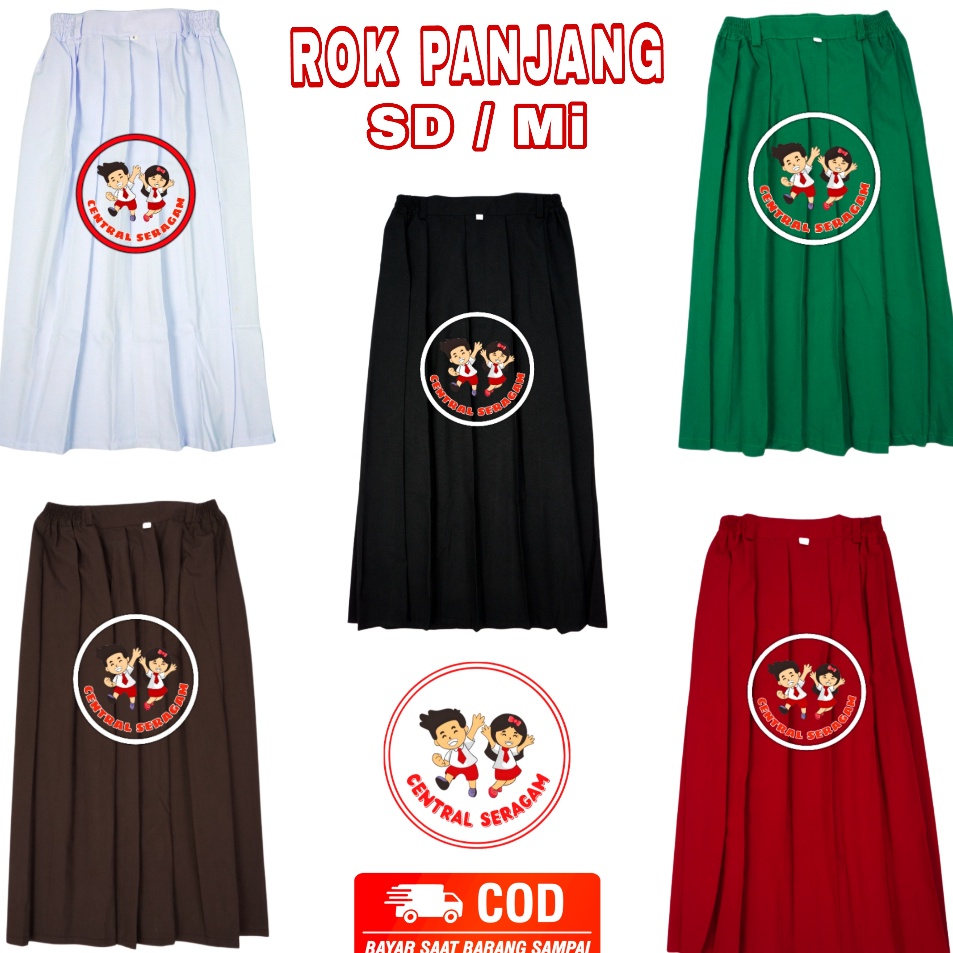 Jual Serba Mutu Rok Panjang Sekolah SD Perempuan Seragam Sekolah SD MI ...
