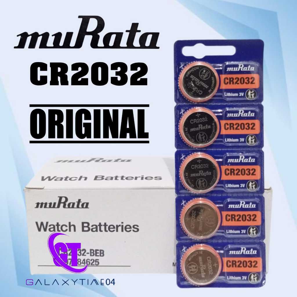 Jual Baterai Murata CR2032 Original Batrai CR 2032 3V lithium Battery CMOS | Shopee Indonesia