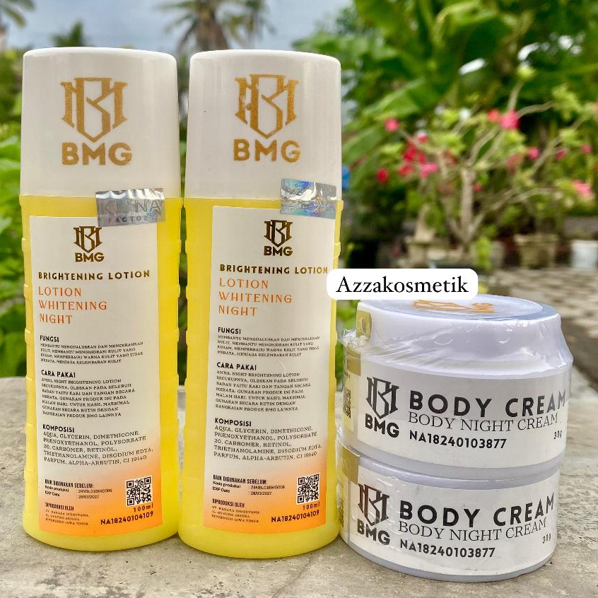 Jual PAKET BMG CEPET PUTIH (2 LOTION DAN 2 BODY CREAM) ORIGINAL BPOM ...
