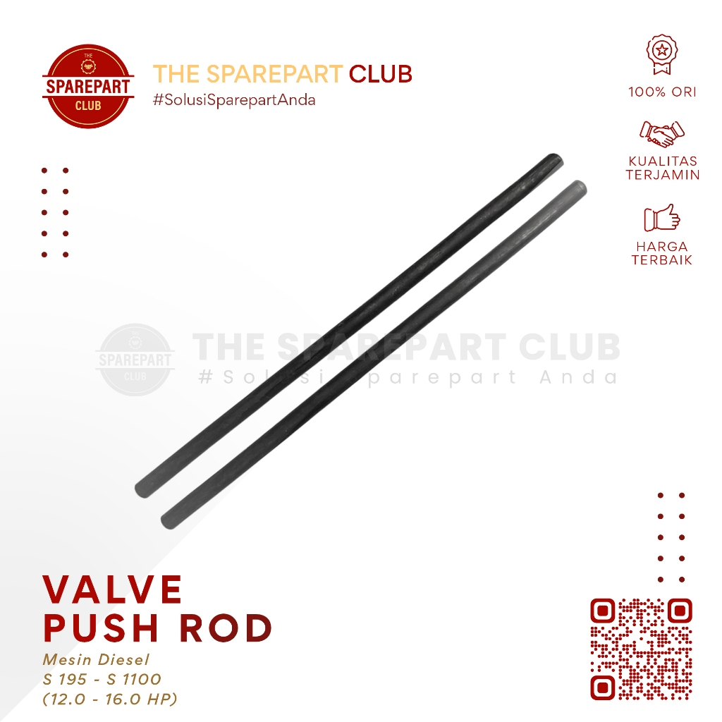 Jual Tiang Tongkat Sumpit Batang Klep Set Mesin Diesel S195 S1100 (12 ...