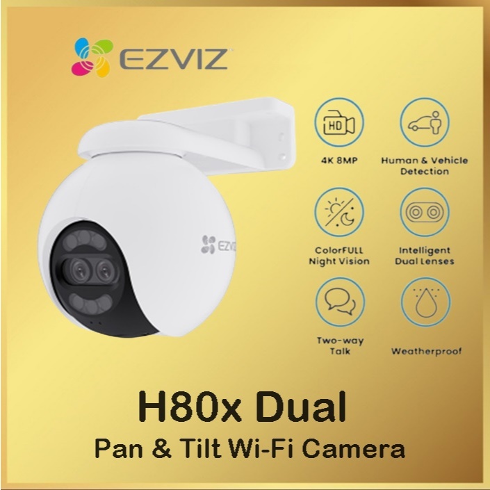 Jual Ezviz H80x 4K Dual Lens 8MP Smart Home CCTV Outdoor Pan & Tilt ...