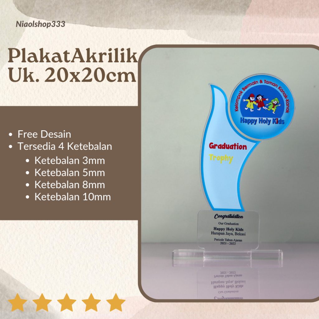 Jual Plakat Custom, Plakat Akrilik, Plakat Wisuda, Piala Wisuda, Piagam ...