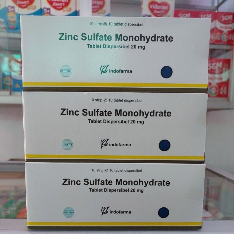 Jual ZINC TAB INDOFARMA PERBOX ISI 100 TABLET | Shopee Indonesia