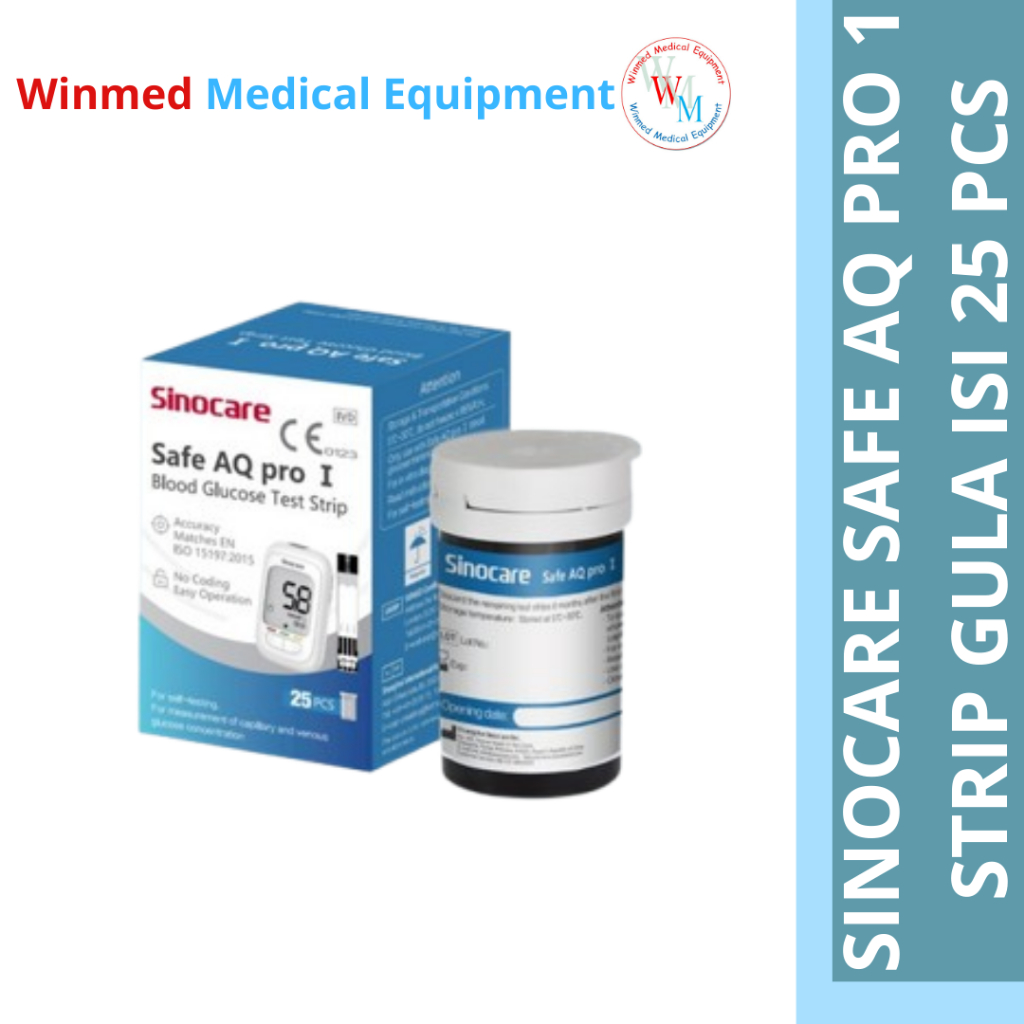 Jual Sinocare Safe AQ Pro 1 Glucose Test Strip isi 25 Pcs | Shopee ...