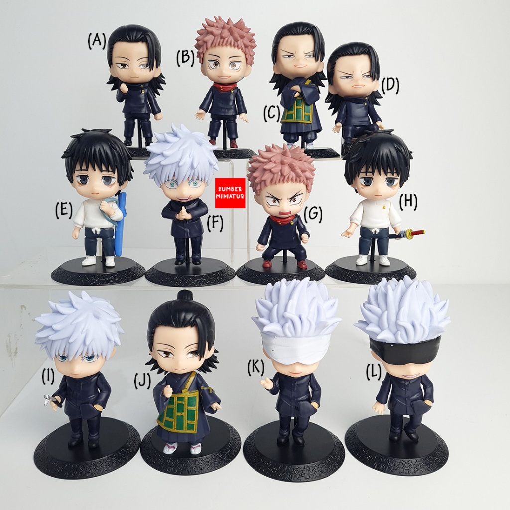 Jual Figur Mainan Jujutsu Kaisen Itadori Yuuji Gojo Satoru Geto Yuuta ...