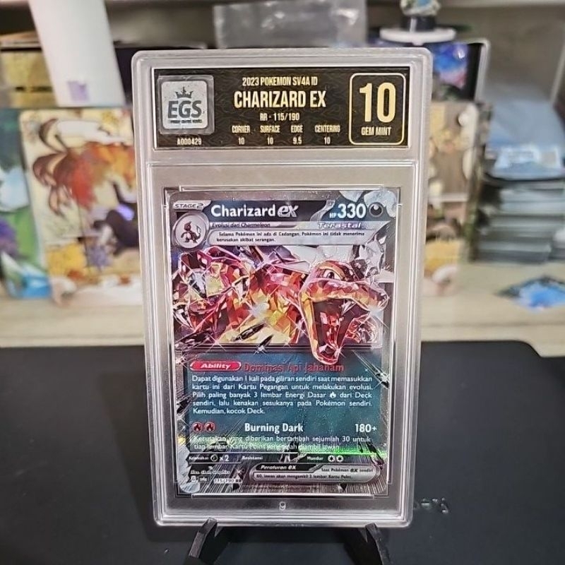 Jual charizard ex harta berkilau kartu pokemon indonesia original egs 10 gem mint | Shopee Indonesia