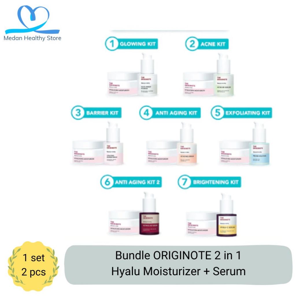 Jual THE ORIGINOTE Bundle Hyalu Moisturizer+Serum 2 in 1 - Paket ...