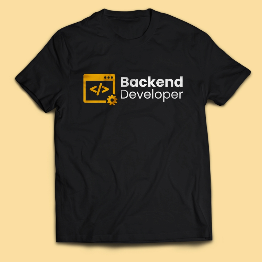 Jual Kaos Pria Programmer BACKEND DEVELOPER Dewasa Baju Atasan Unisex ...
