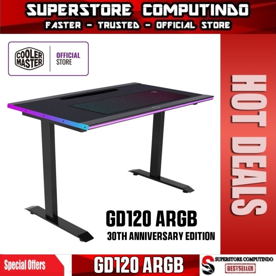 Jual Cooler Master GD120 ARGB Gaming Desk 30th Anniversary Edition ...