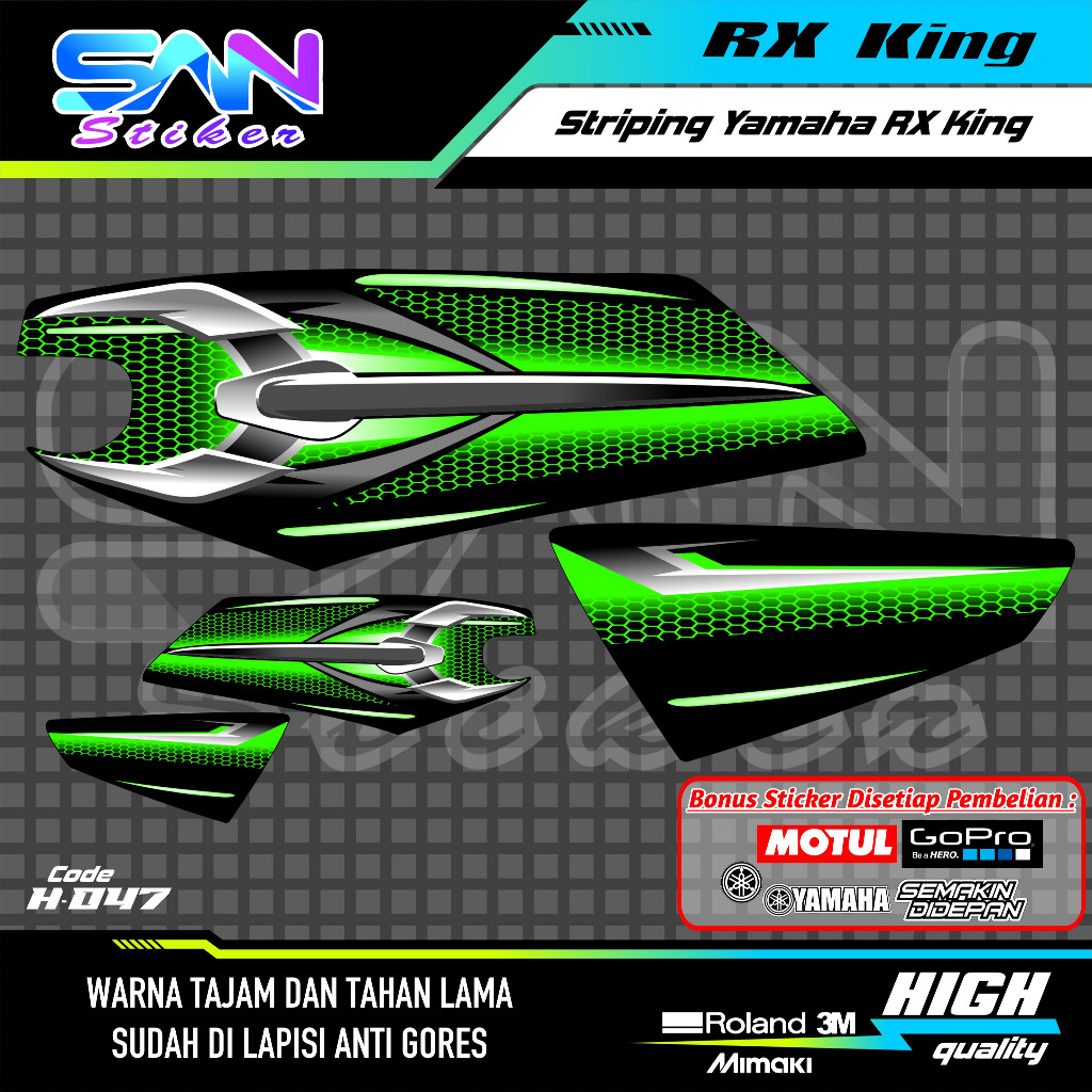 Jual Stiker Striping Yamaha RX King Sticker Ori Original Yamaha Sticker ...