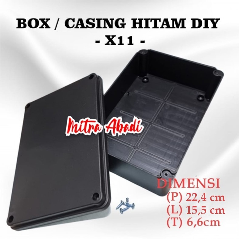 Jual Box Kotak Casing Plastik X11 for Komponen DIY Ukuran 530 x 240 x ...