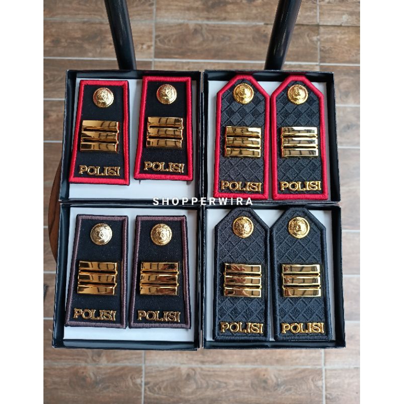 Jual Pangkat AKP PDH dan PDU list merah dan list standar | Jual pangkat ...