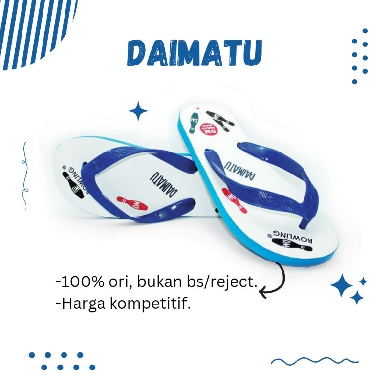 Jual Sandal Jepit Pria Daimatu Bowling Ori | Shopee Indonesia