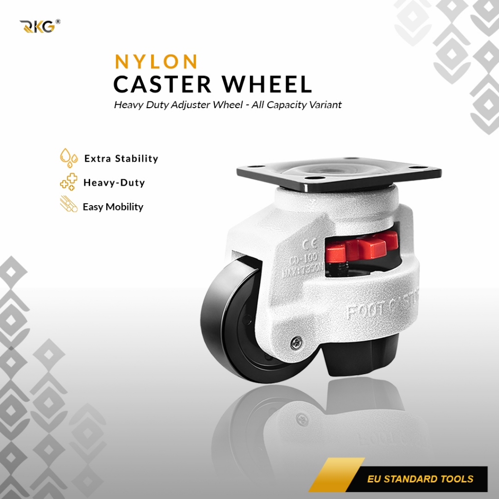 Jual Roda Stabil Adjuster Caster Wheel Heavy Duty Adjustable Leveling ...