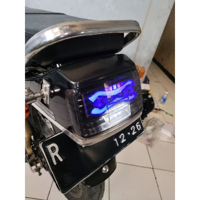 Jual lampu stoplamp led gl pro/max biru (set reflektor) | Shopee Indonesia