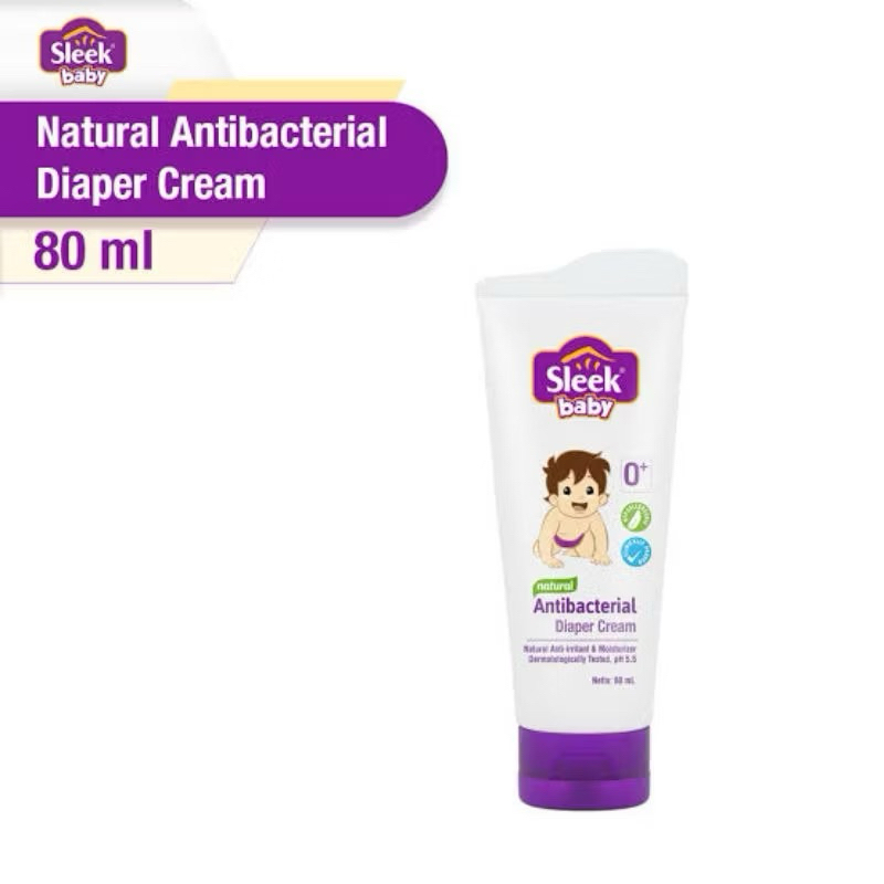 Jual SLEEK Baby Diaper Cream 80ml / Krim Ruam Popok Bayi | Shopee Indonesia