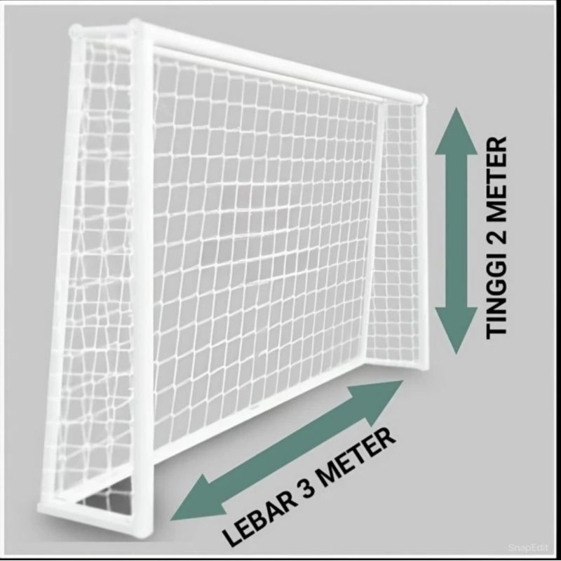 Jual gawang futsal fullset 2mx3m ( 2 gawang ) | Shopee Indonesia