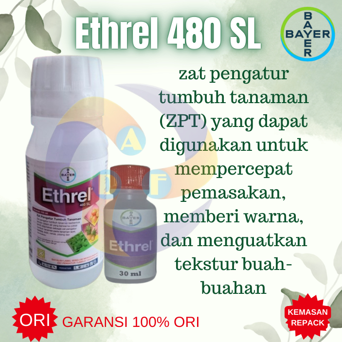 Jual ETHREL 480SL 30 ML ORIGINAL ETREL PEMATANG BUAH KEMASAN REPACK ...